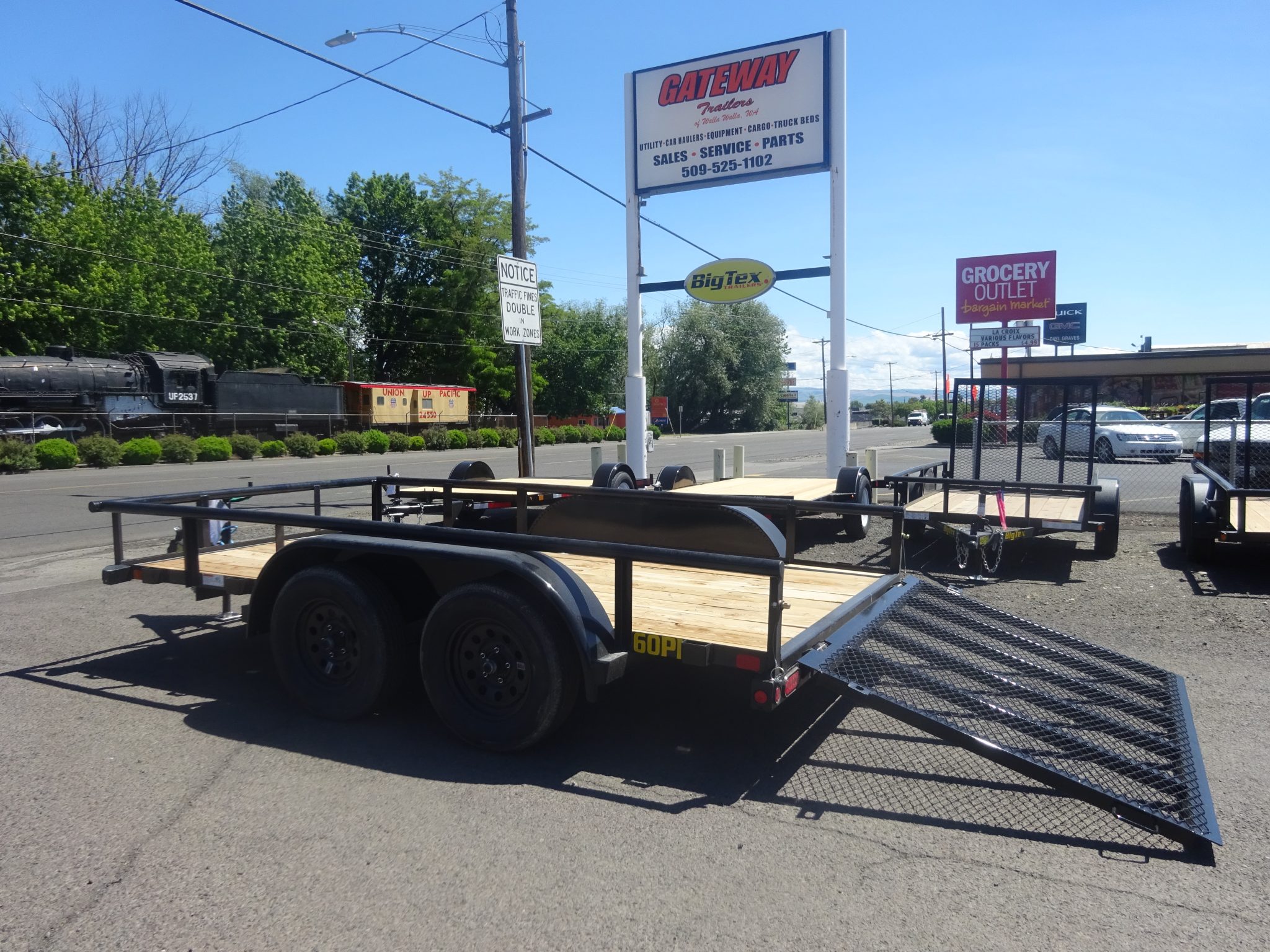 2026 Big Tex 77″x12′ 60PI Utility Trailer *** 48″ DROP DOWN RAMP ...